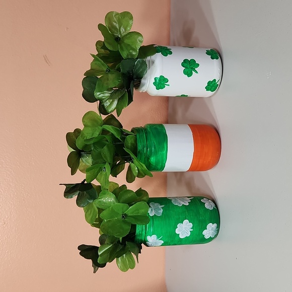 Hand Crafted | Holiday | Handmade Mini St Patricks Day Jar Set Of 3 ...